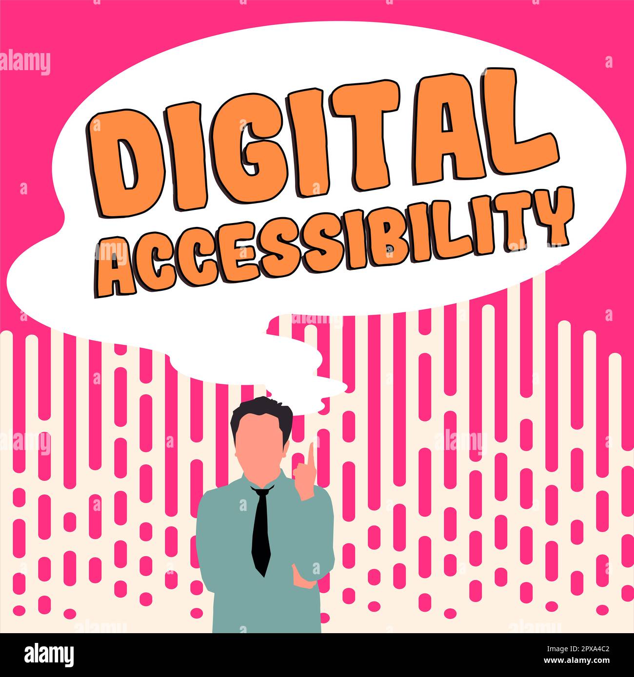 Hand writing sign Digital Accessibility, Business overview electronic ...