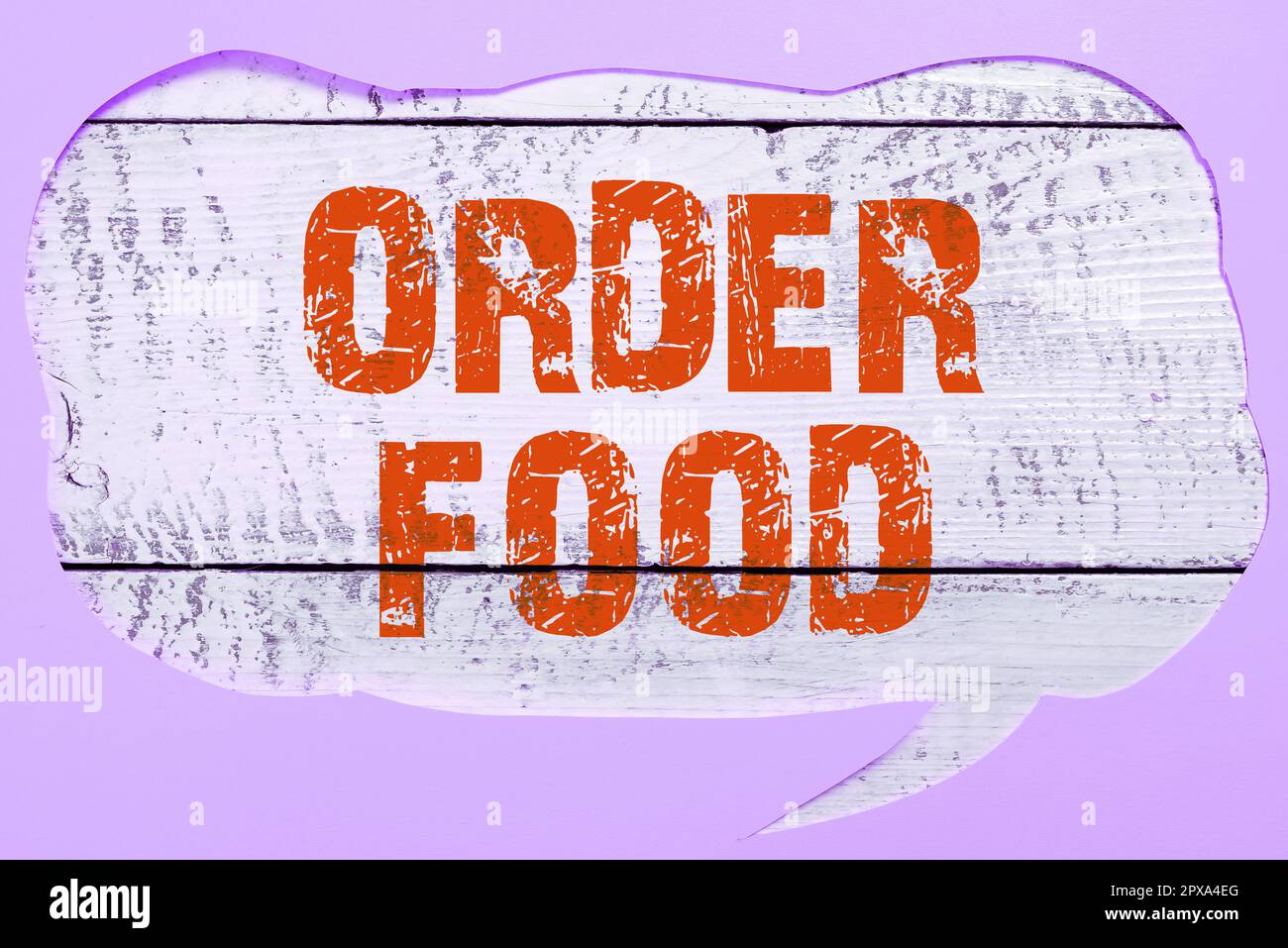 Text caption presenting Order Food, Concept meaning the process of ...