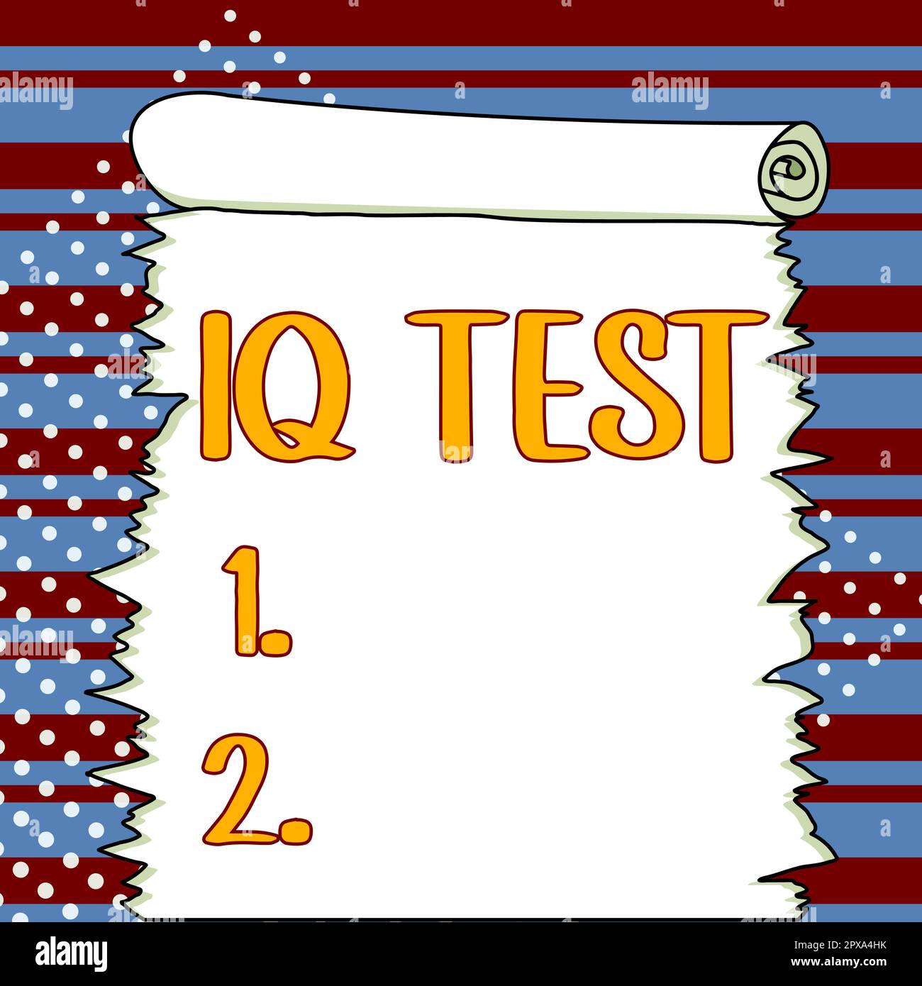 Writing displaying text Iq Test, Word for attempt to measure your ...