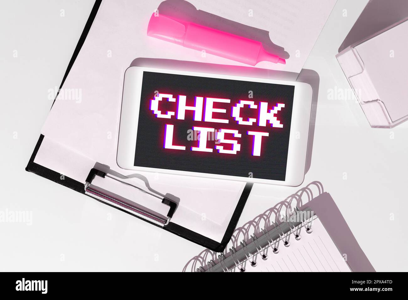 Hand writing sign Check List, Business overview Items required Things ...