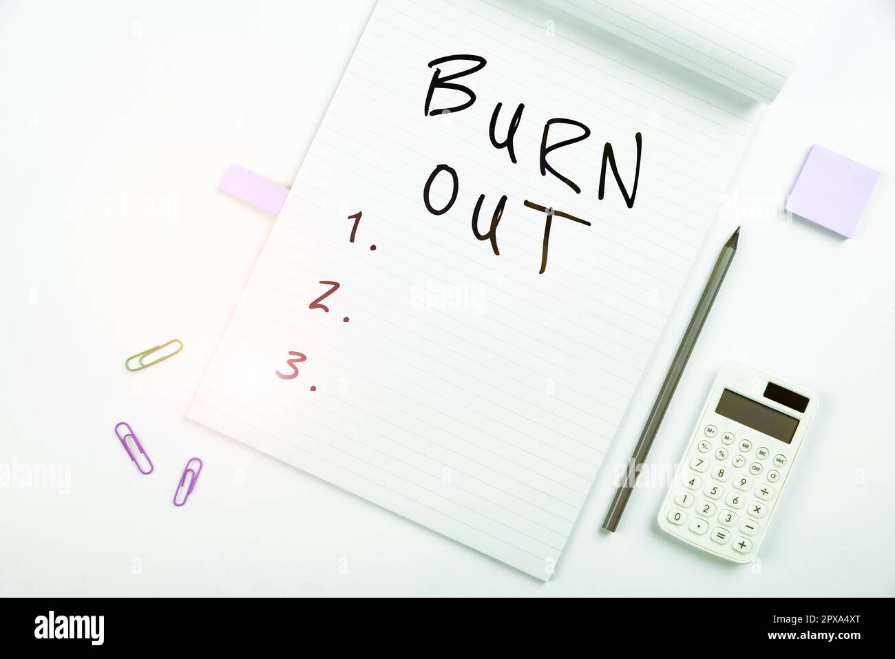 Sign displaying Burn Out, Word for Feeling of physical and emotional ...