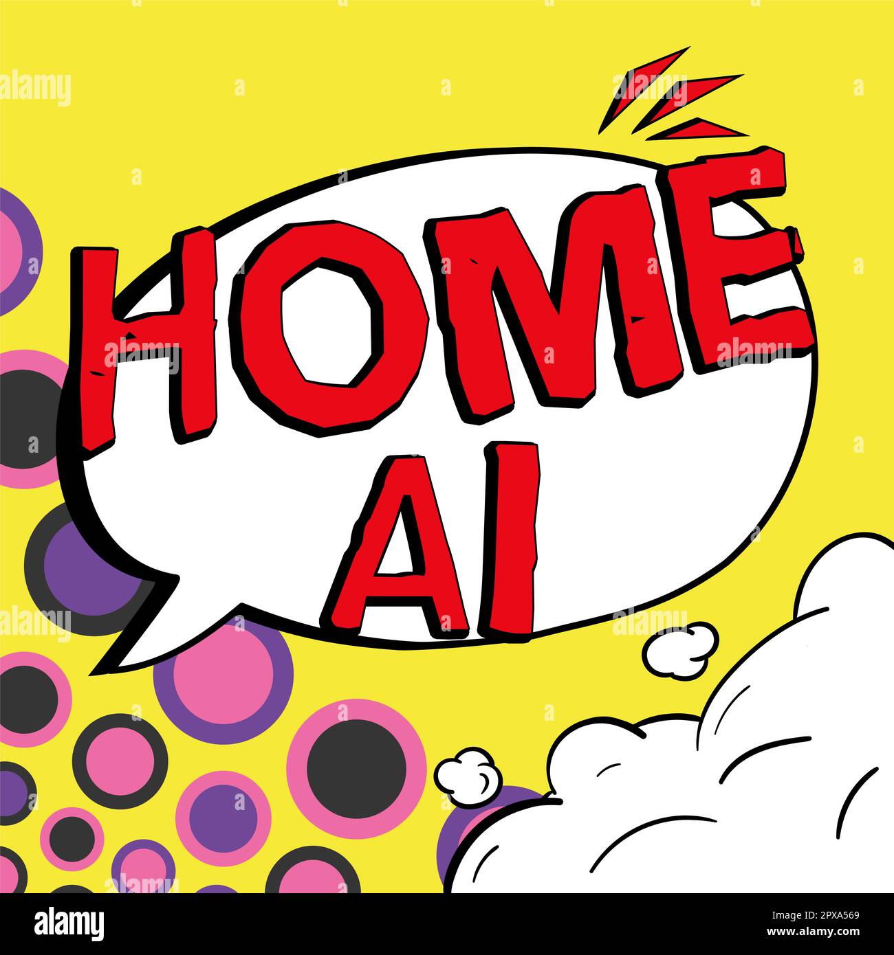Hand Writing Sign Home Ai Word Written On Home Solution That Enables Automating The Bulk Of