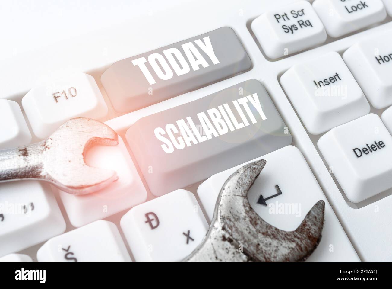 Text sign showing Scalability, Internet Concept capable of being easily ...