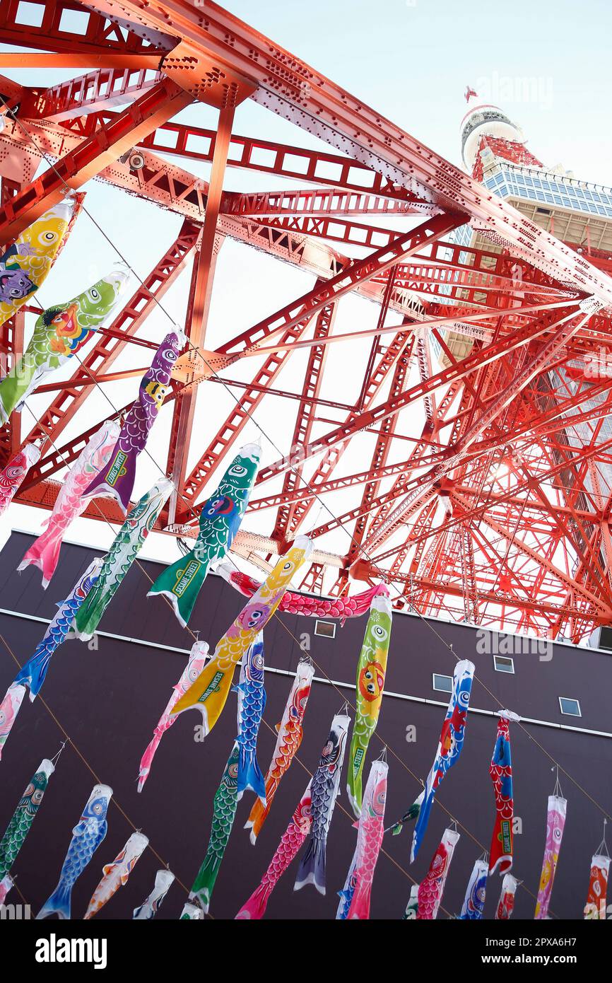 Tokyo, Japan. 2nd May, 2023. 333 Koinobori (windsocks or streamers in ...