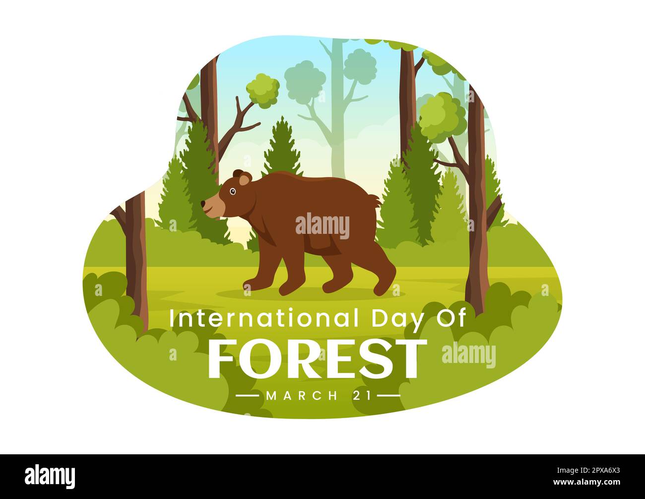 World forestry day on March 21st Illustration to Educate, Love and ...
