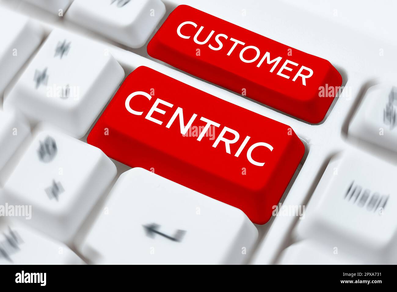 Text showing inspiration Customer Centric, Business showcase process of ...