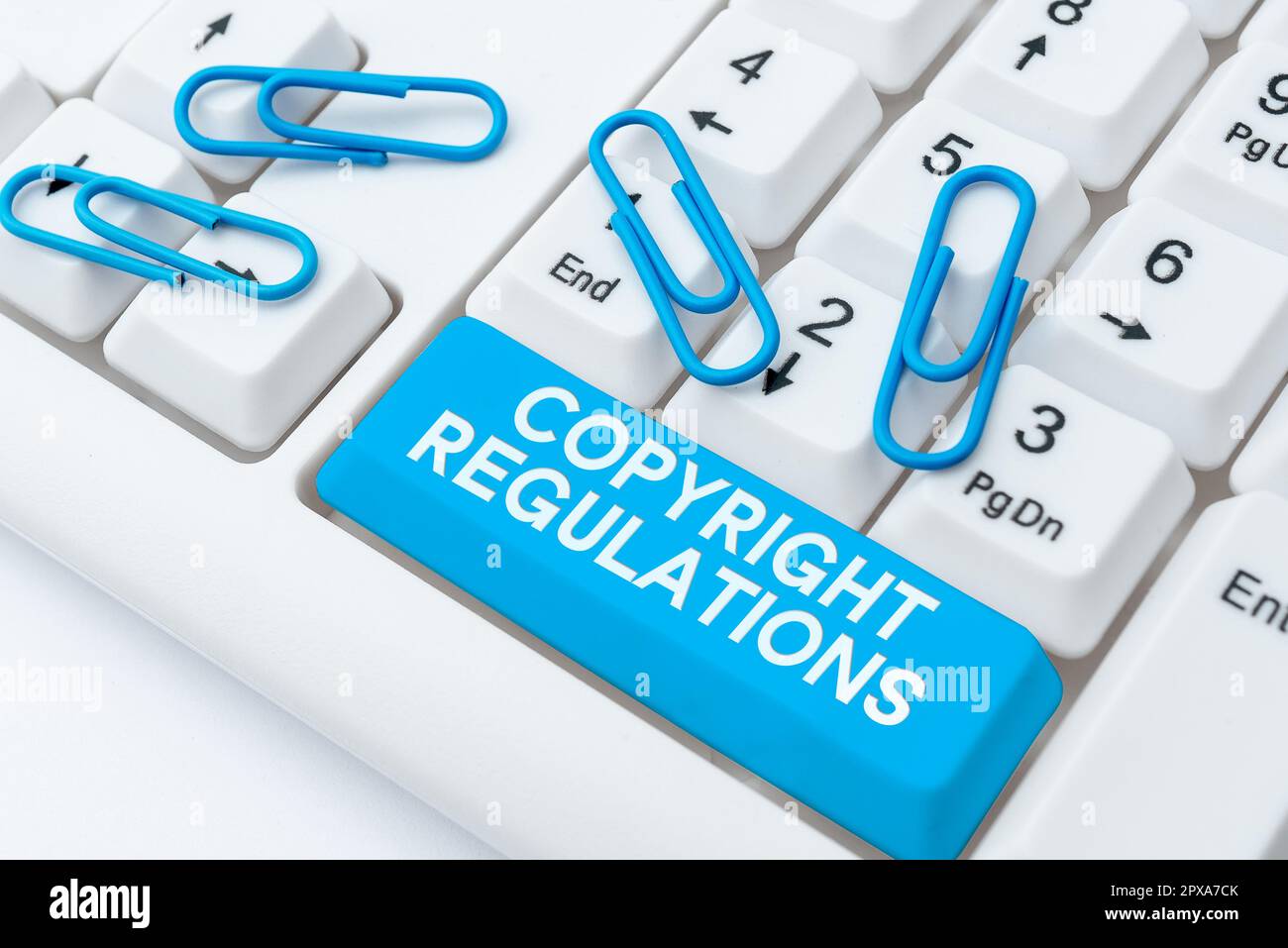 Sign displaying Copyright Regulations, Conceptual photo body of law ...