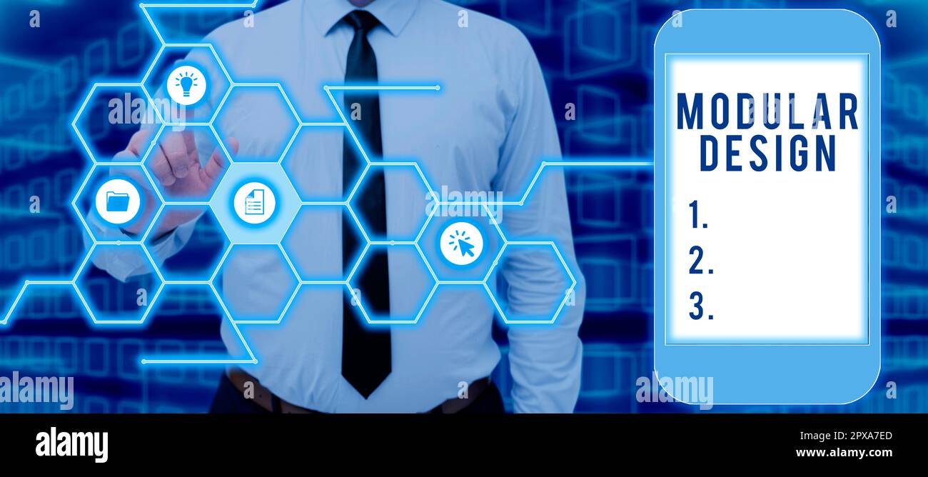 Conceptual display Modular Design, Business idea product designing to produce product by ...