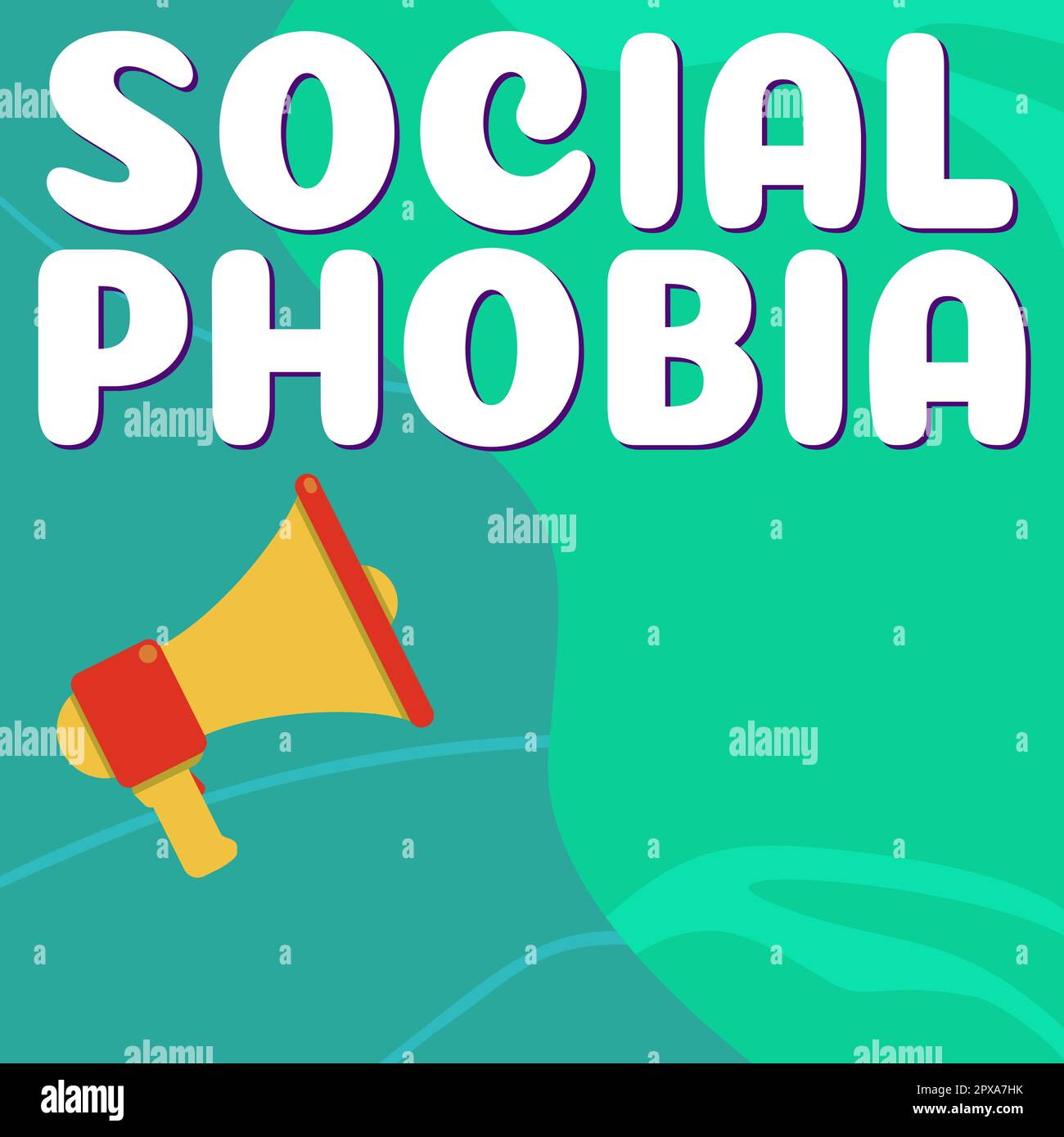 Hand writing sign Social Phobia, Concept meaning overwhelming fear of ...