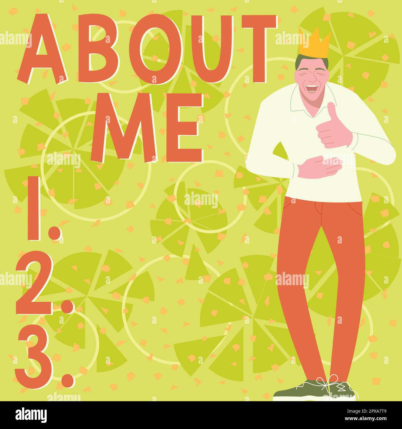 Conceptual display About Me, Word for My Personal Characteristics ...