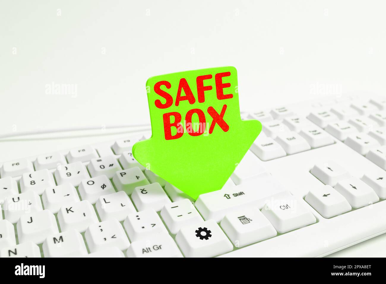 Text showing inspiration Safe Box, Business idea A small structure ...