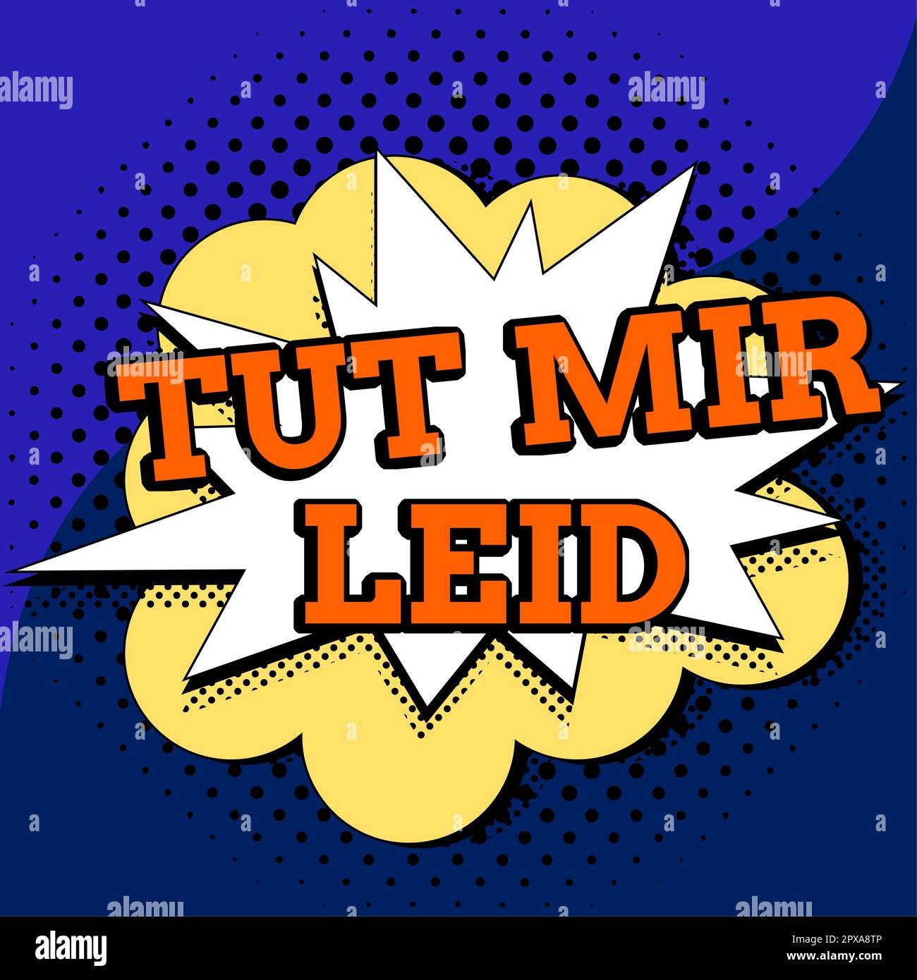 Text showing inspiration Tut Mir Leid, Business approach asking ...