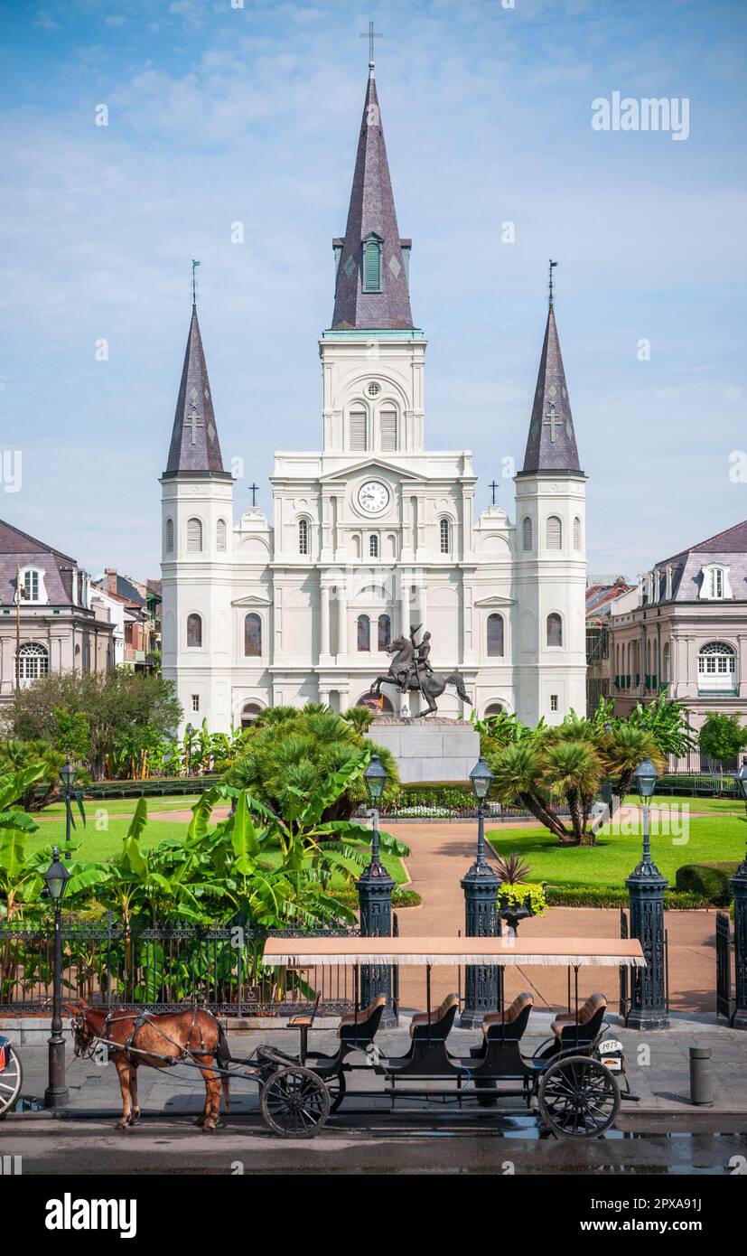 Historic Jackson Square in Louisiana Stock Photo - Alamy