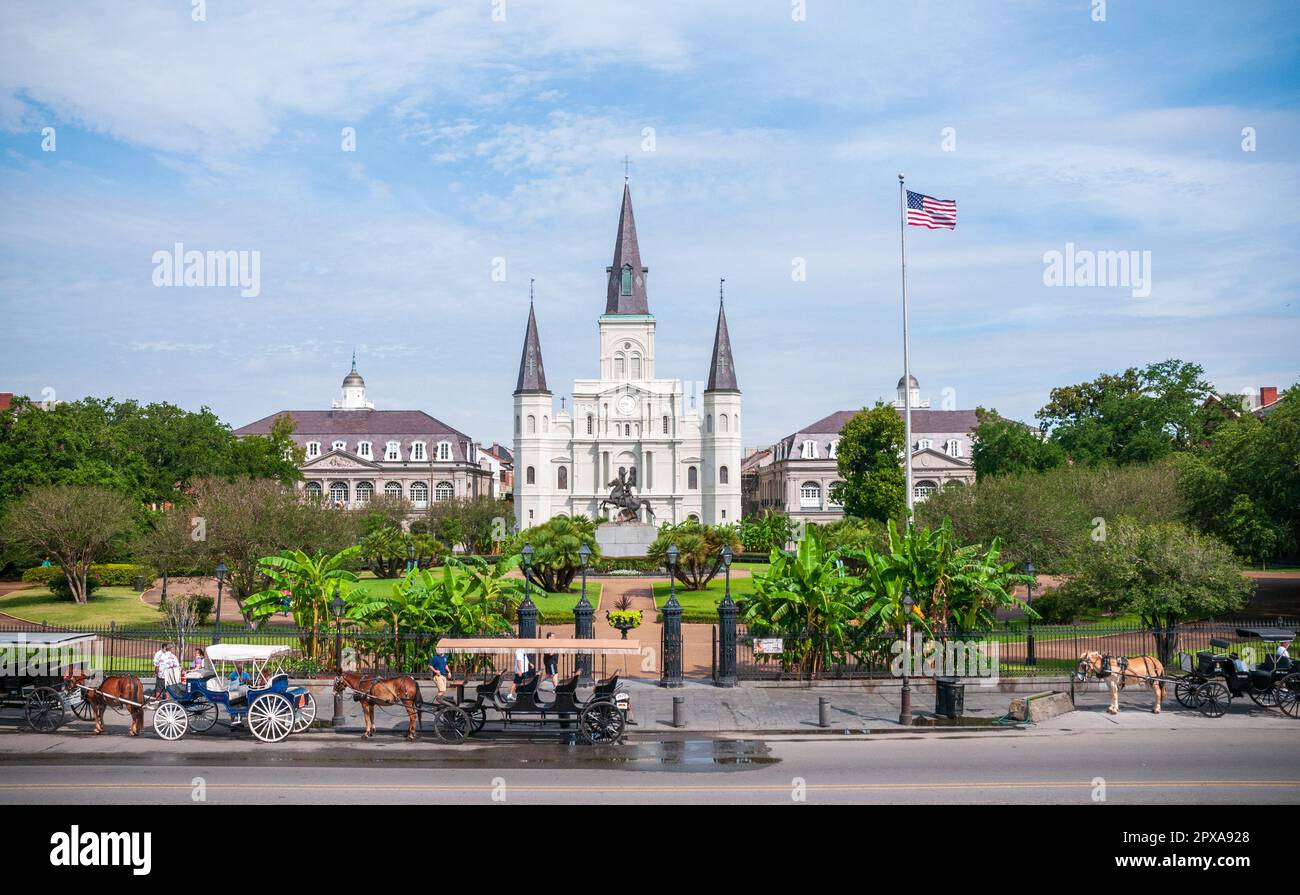 Historic Jackson Square in Louisiana Stock Photo - Alamy