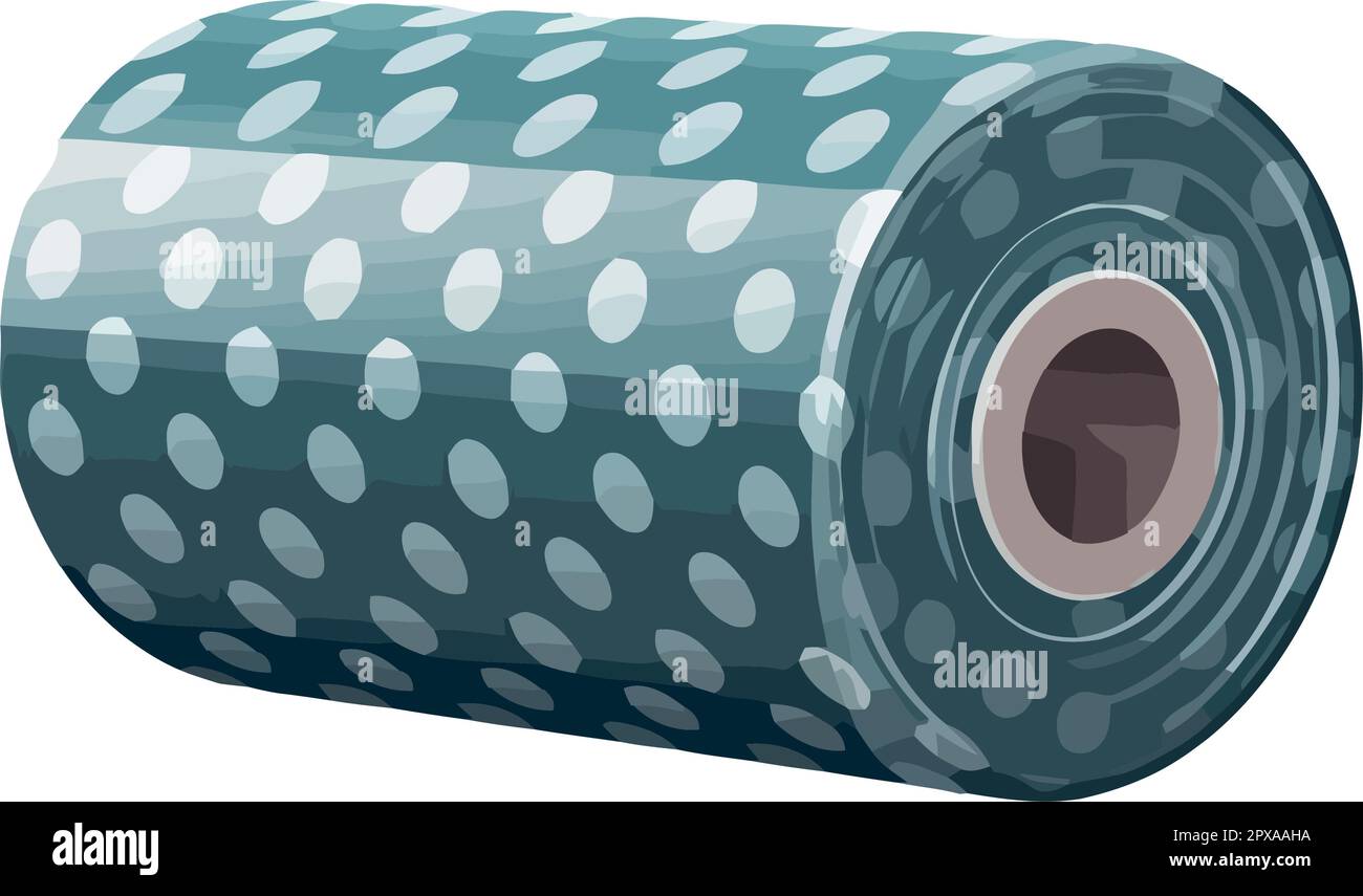 Roll Plastic Packing With Dots Stock Vector Image And Art Alamy