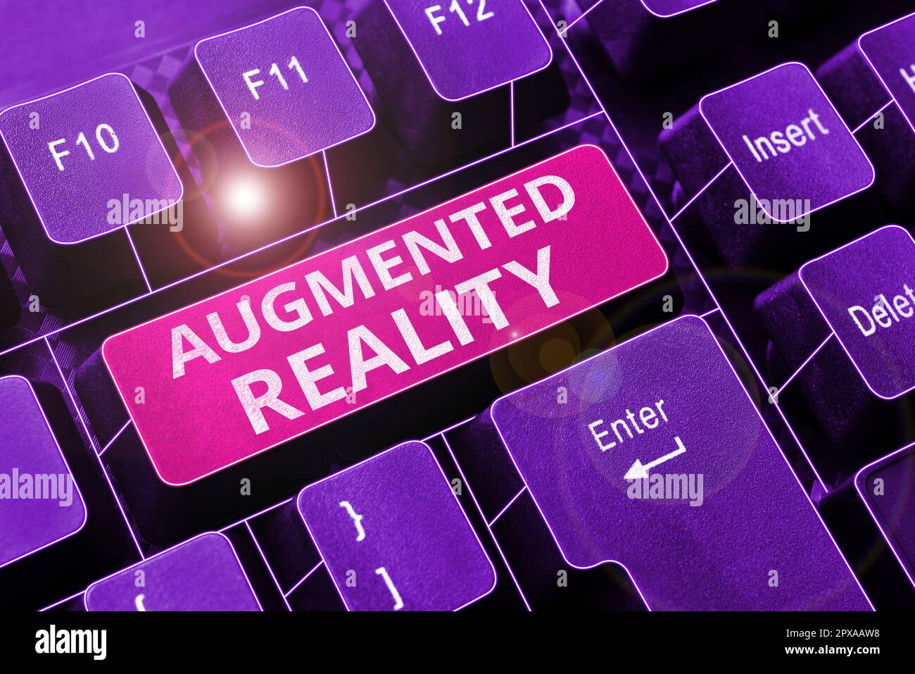 Conceptual caption Augmented Reality, Business concept technology that ...