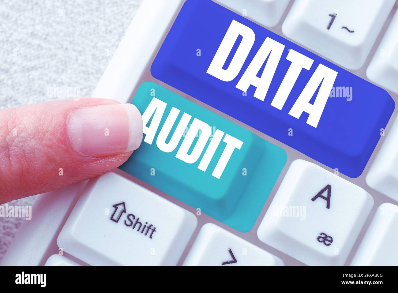 Conceptual caption Data Audit, Word Written on auditing of data to ...