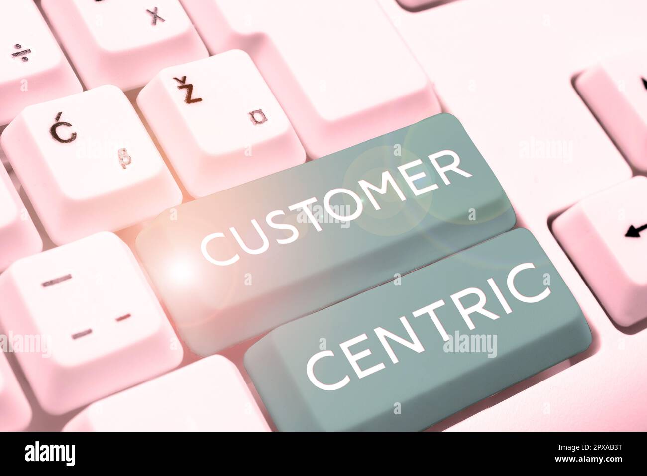 Sign displaying Customer Centric, Internet Concept process of looking ...