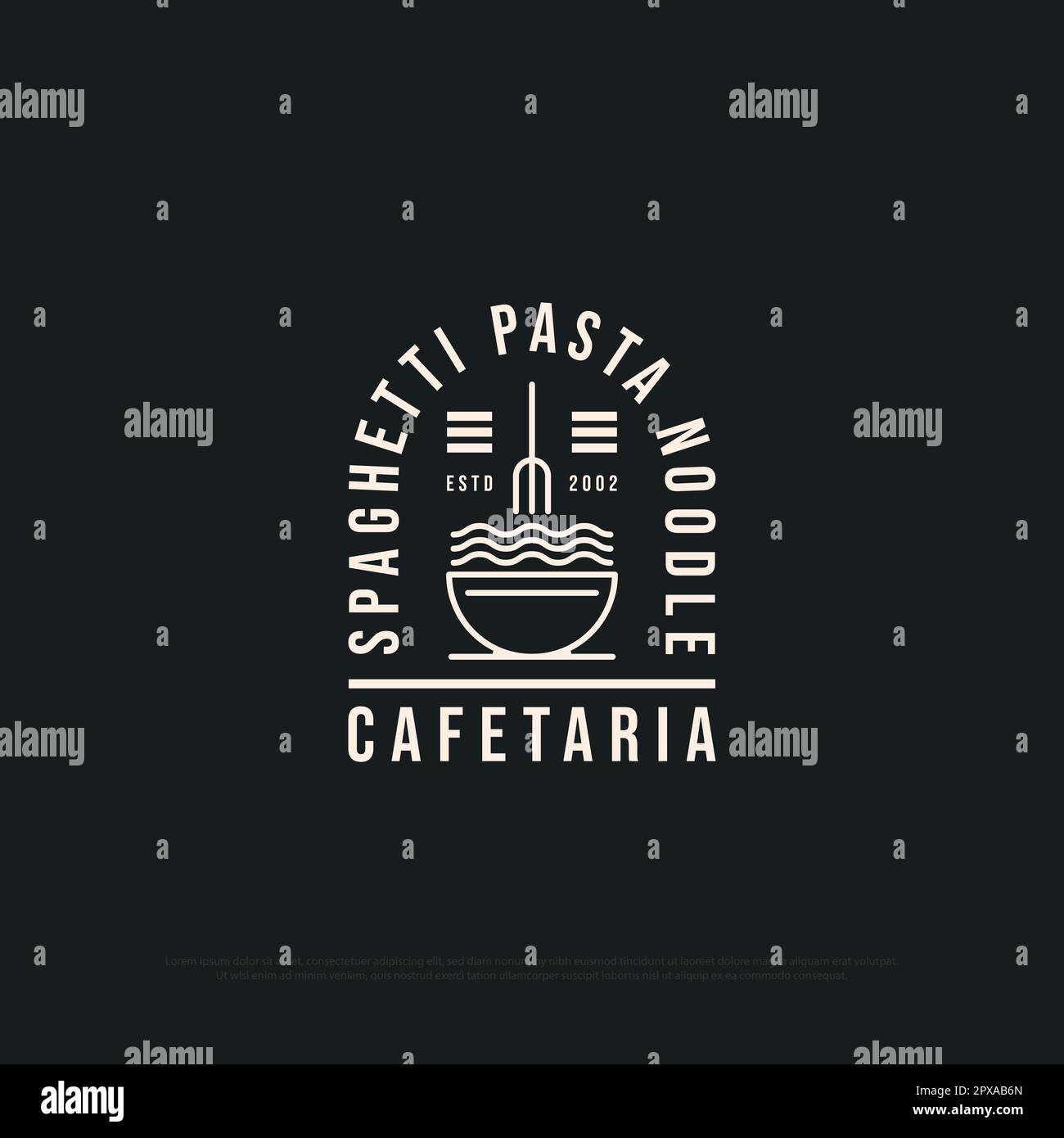 Spaghetti Pasta Noodle Shop logo design Inspiration, italian pasta ...