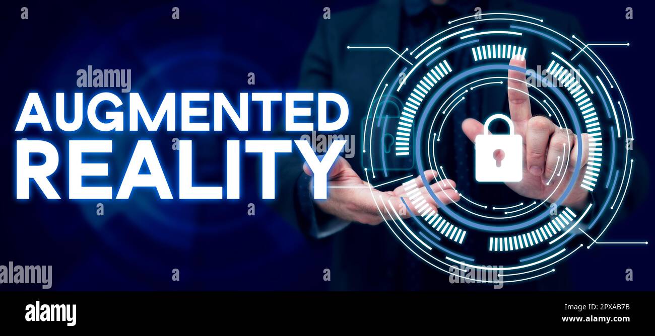 Inspiration showing sign Augmented Reality, Concept meaning technology ...