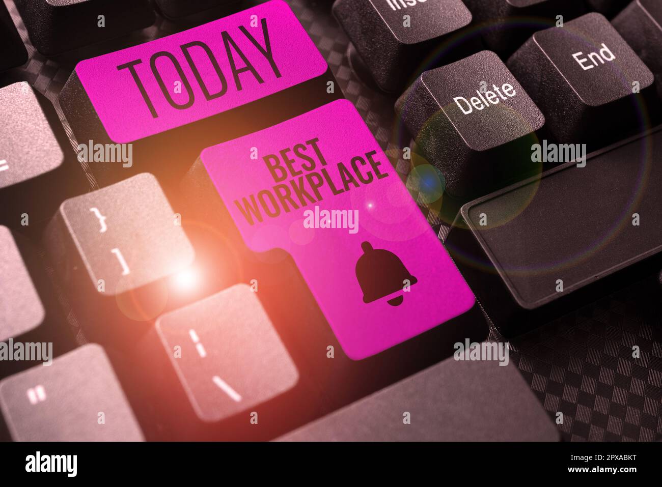 Conceptual caption Best Workplace, Business showcase Ideal company to ...