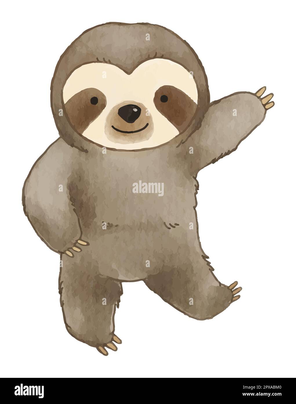 Cartoon Animal Raising Hand