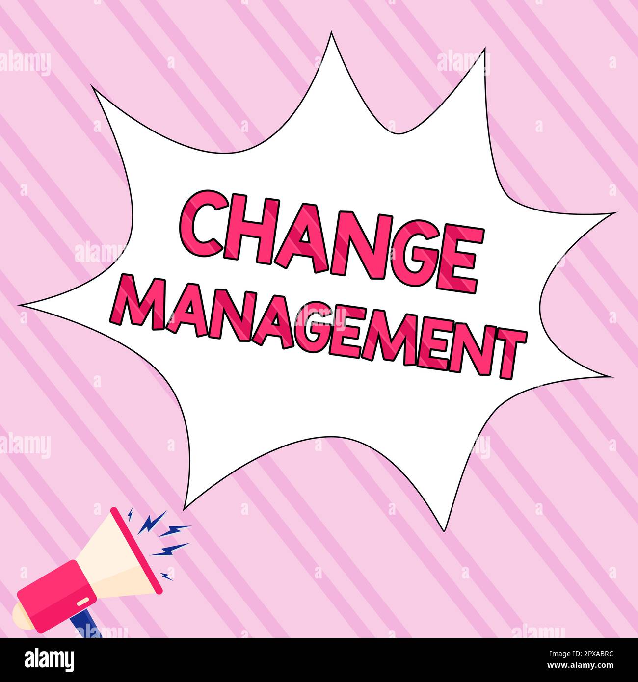 Text caption presenting Change Management, Business concept Replacement ...