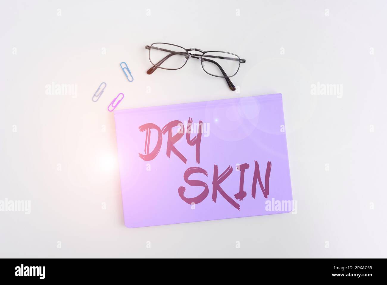 Sign displaying Dry Skin, Concept meaning uncomfortable condition ...