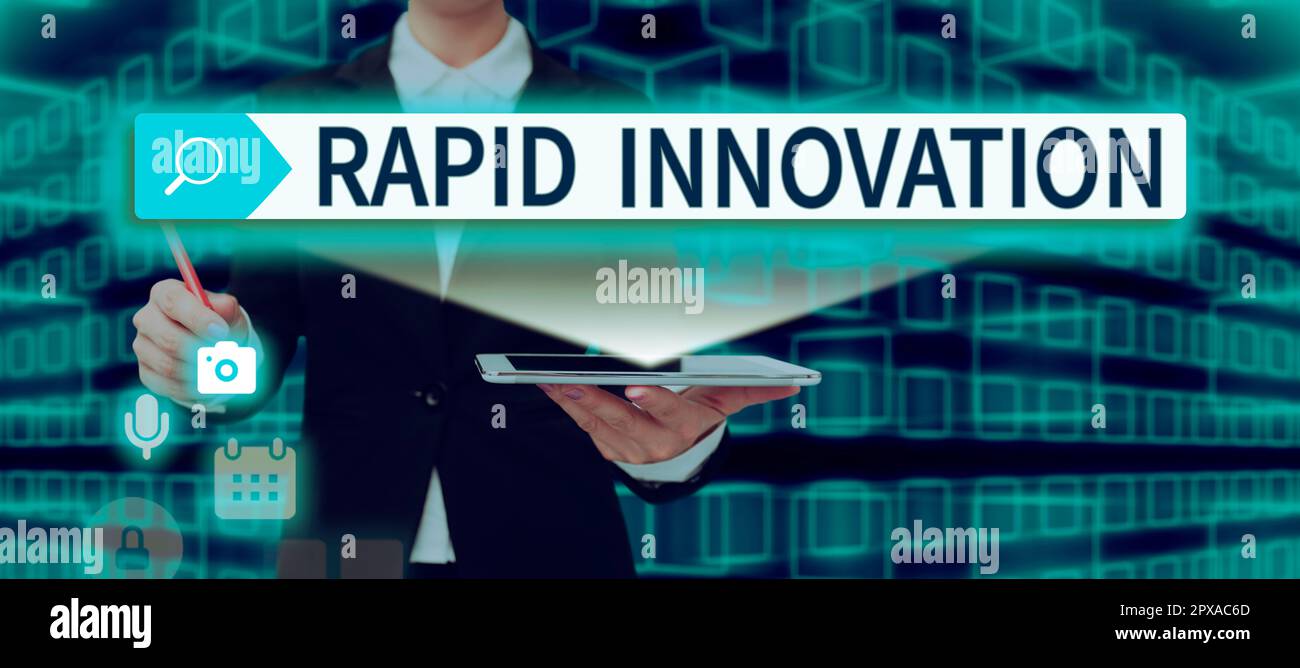 Inspiration showing sign Rapid Innovation, Business idea characteristic ...