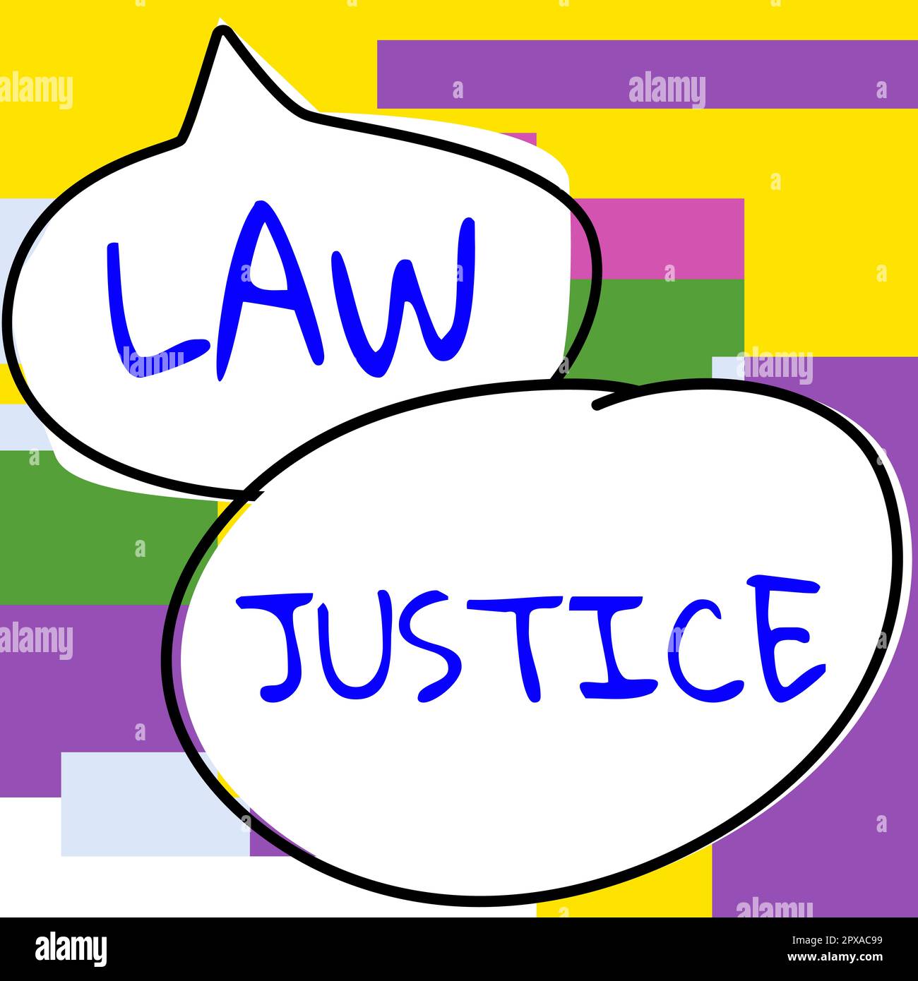 Sign displaying Law Justice, Word Written on a scheme or system of law ...