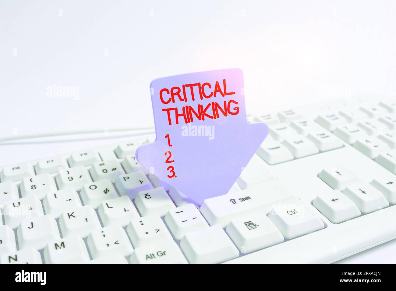 Handwriting Text Critical Thinking Internet Concept Sequence Of Stages