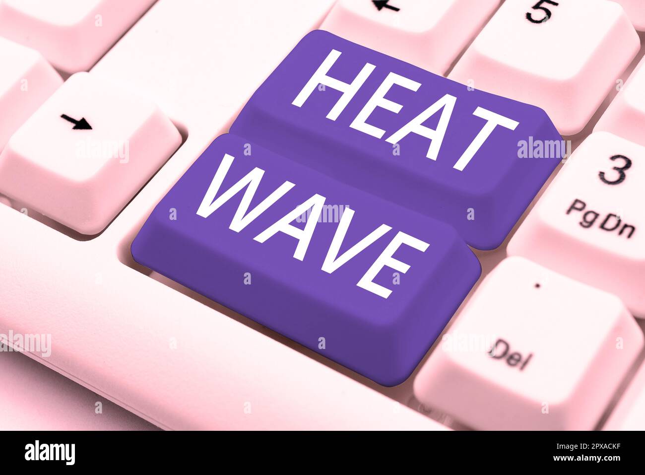 Hand writing sign Heat Wave, Business showcase a prolonged period of ...