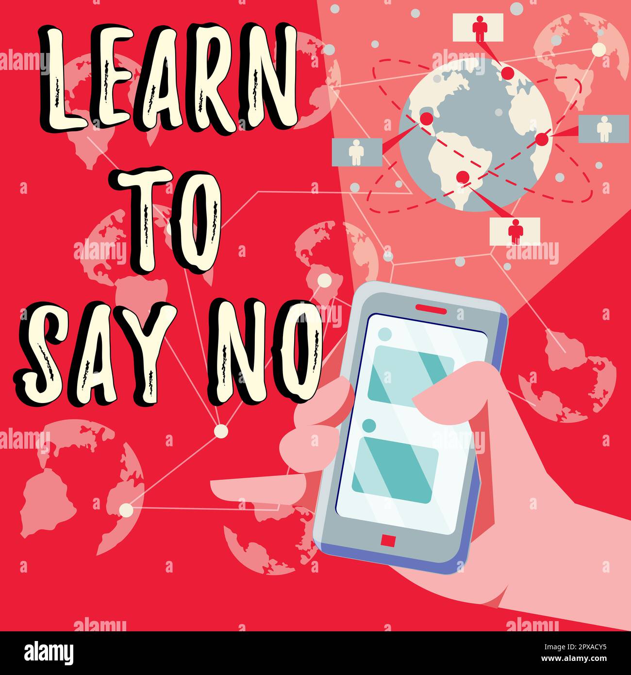 Writing Displaying Text Learn To Say No Word For Dont Hesitate Tell That You Dont Or Want Doing