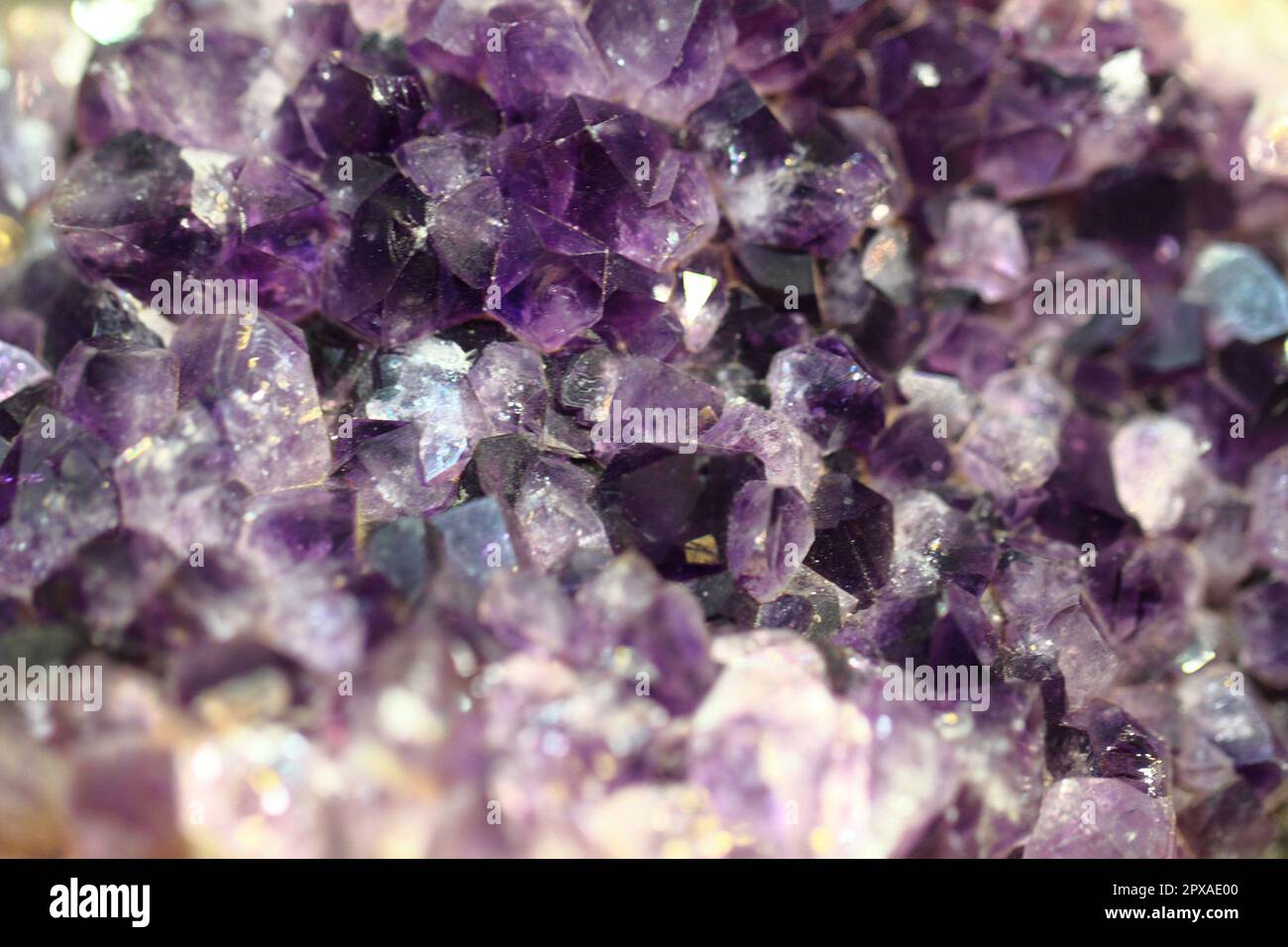 amethyst gem texture as nice natural mineral background Stock Photo - Alamy