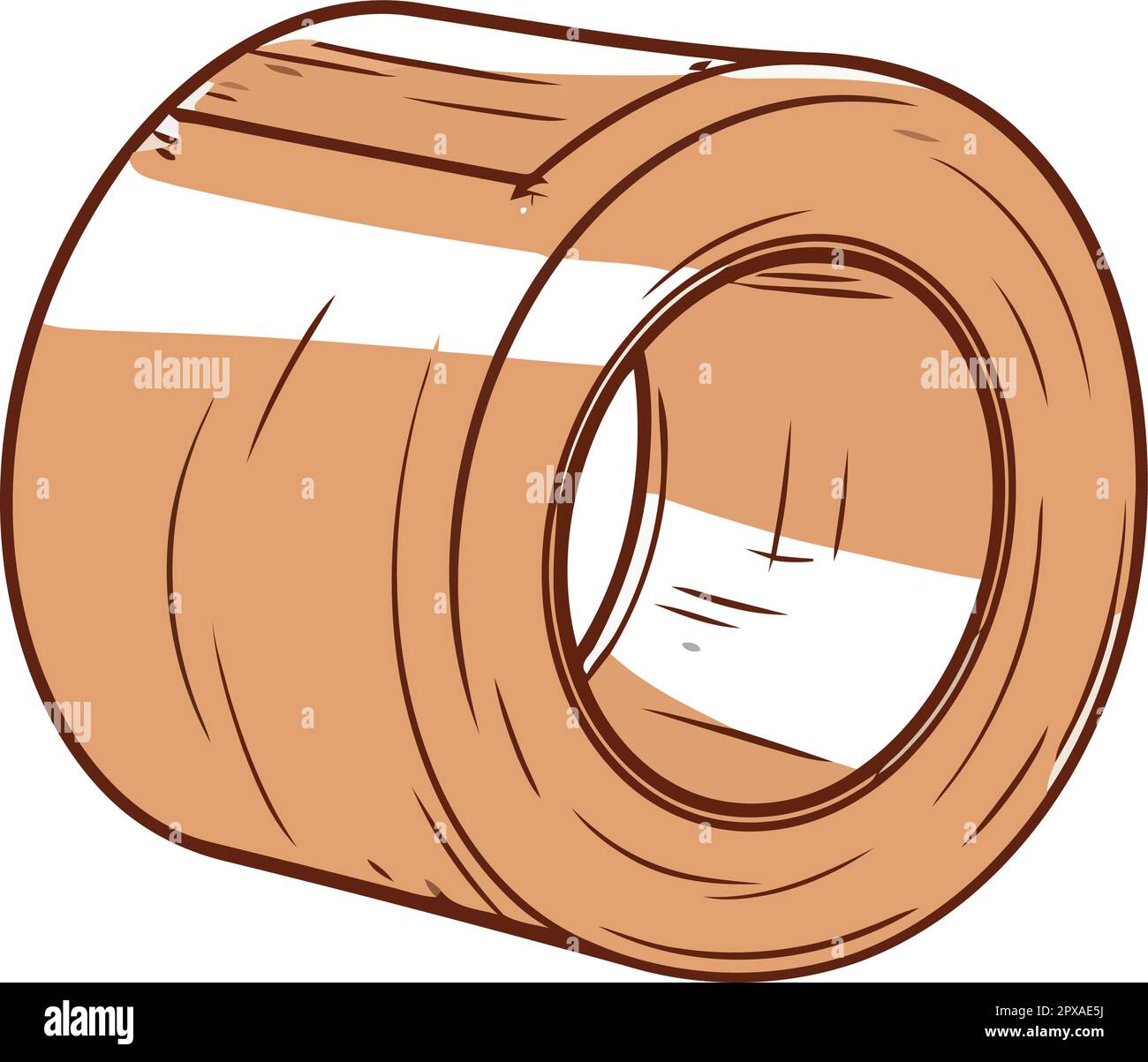 Roll beige adhesive tape Stock Vector Images - Alamy