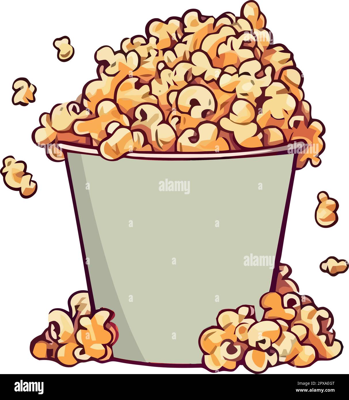 Spilled Popcorn Vector