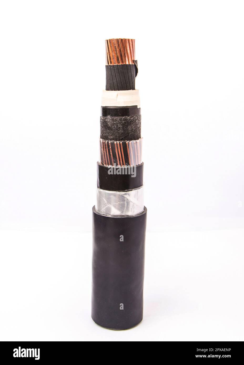 Power cable cross section Cut Out Stock Images & Pictures - Alamy