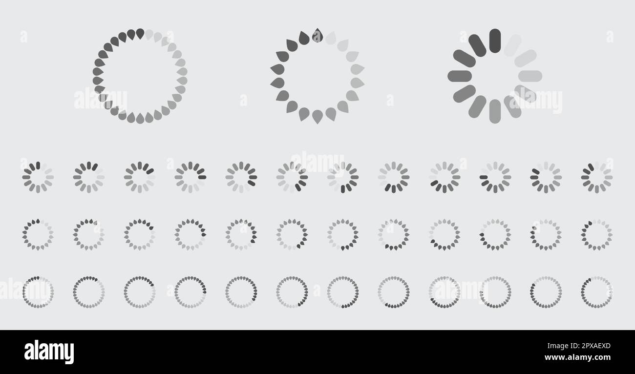 Circular Loading Buffering Icons Vector Set Stock Vector Image & Art ... Circular Loading Buffering Icons Vector Set Stock Vector Image & Art ...