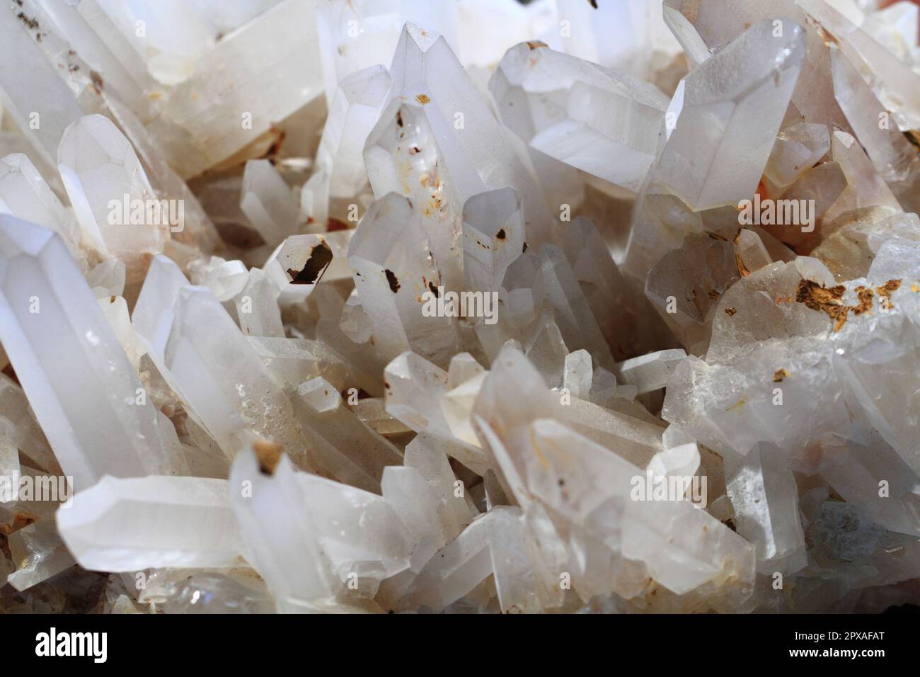 white rock-crystal texture as very nice mineral background Stock Photo ...