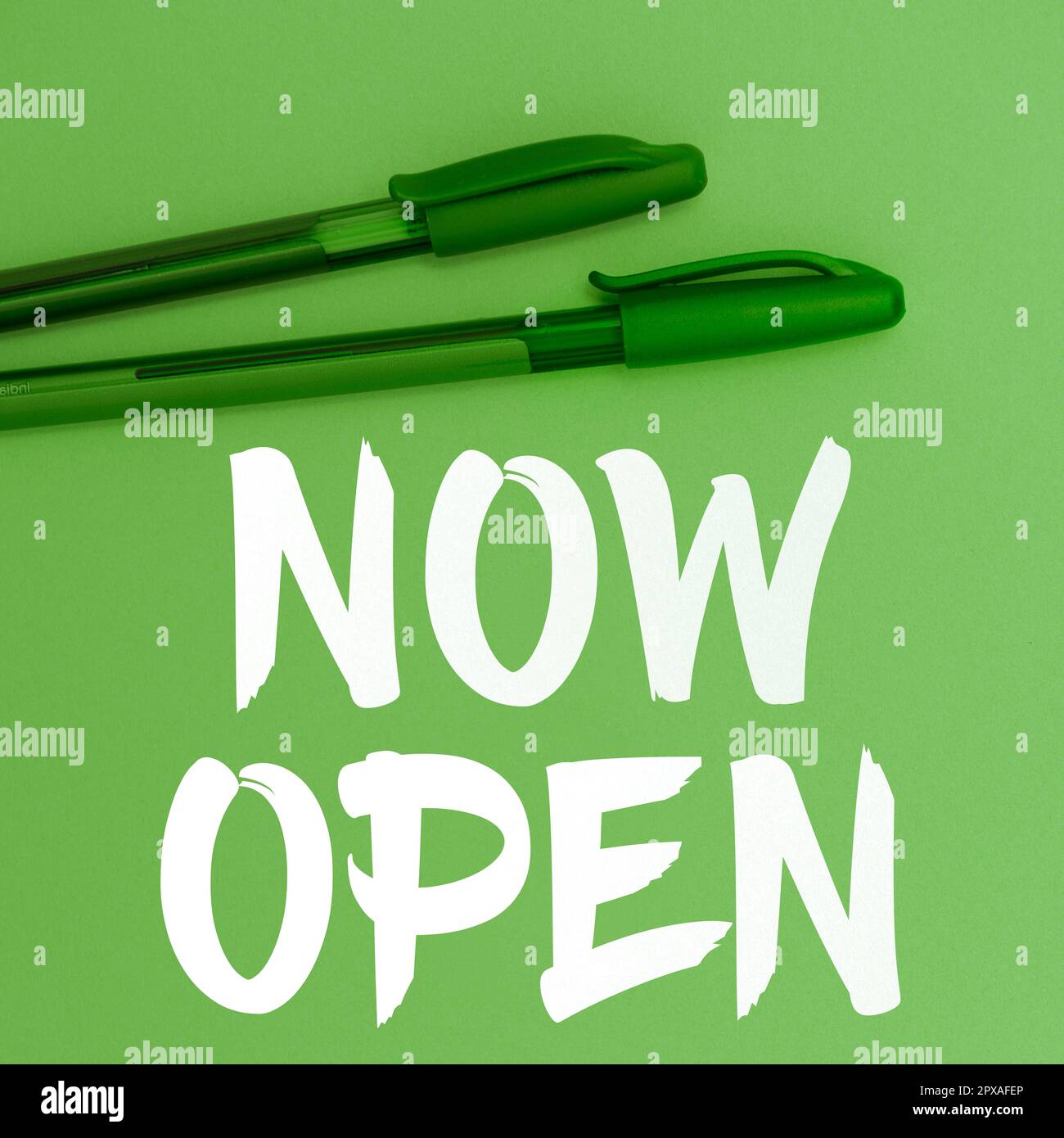 Text showing inspiration Now Open, Word for leave door or windows not ...