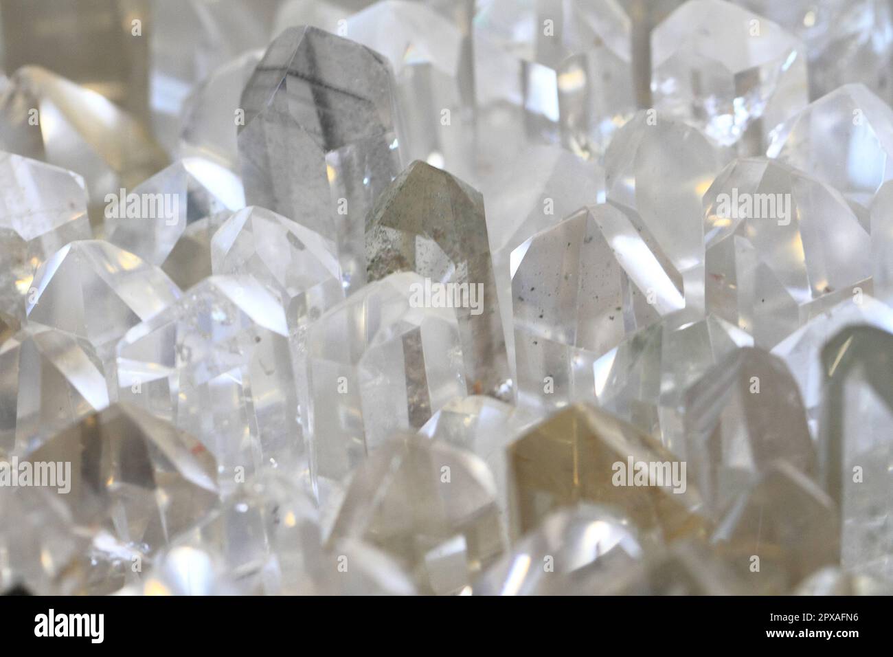 white rock-crystal texture as very nice mineral background Stock Photo ...