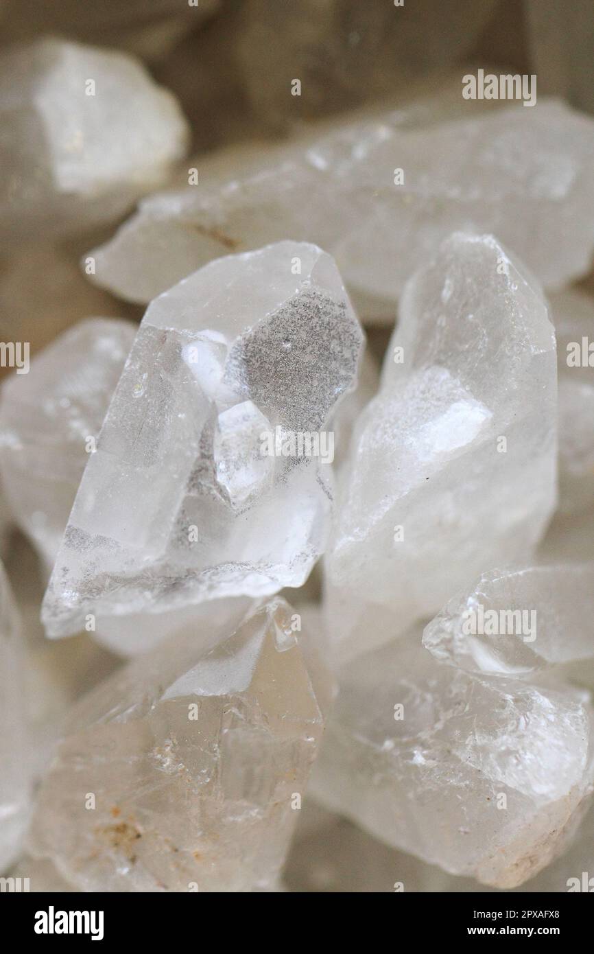 white rock-crystal texture as very nice mineral background Stock Photo ...
