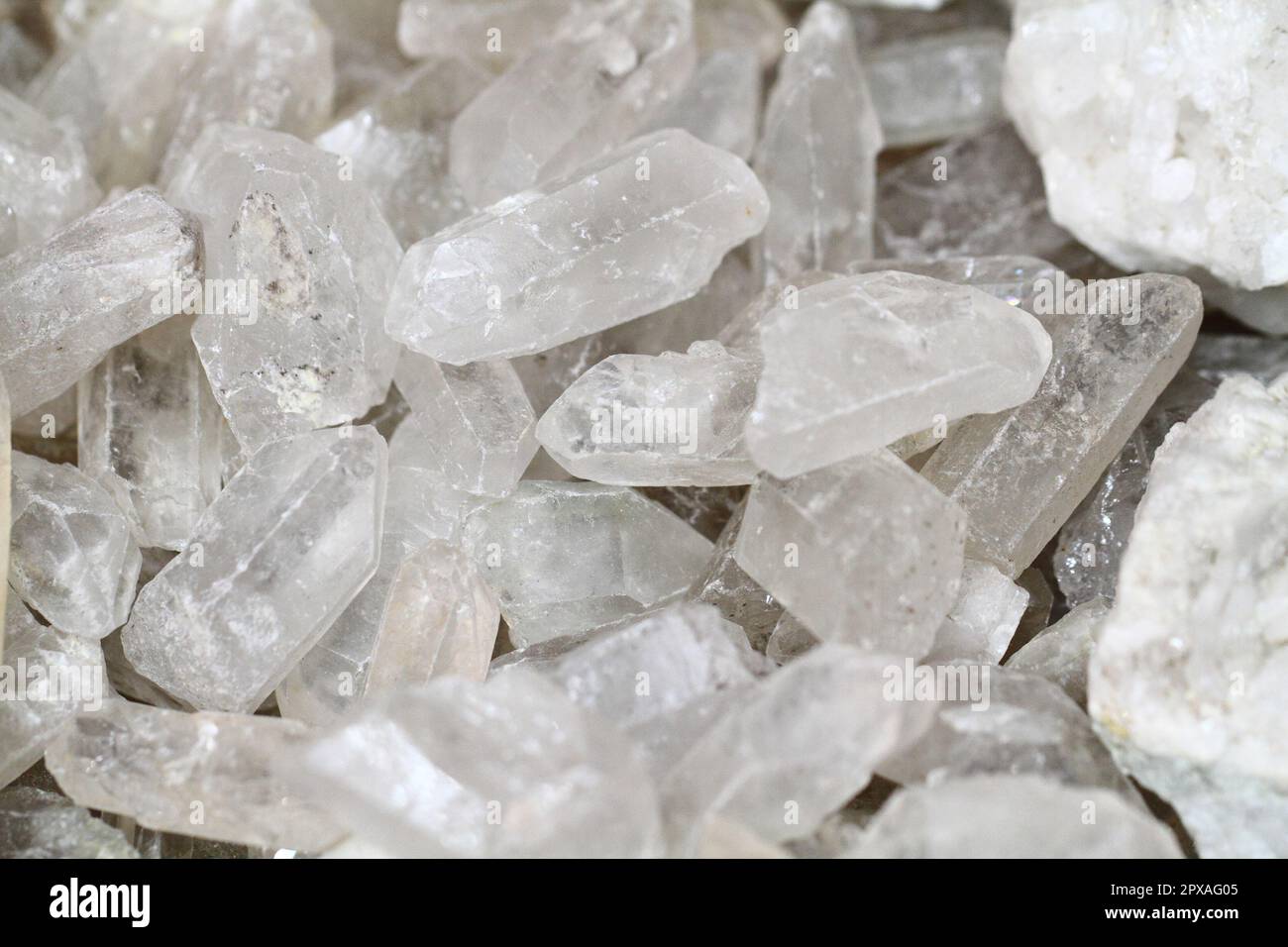 white rock-crystal texture as very nice mineral background Stock Photo ...