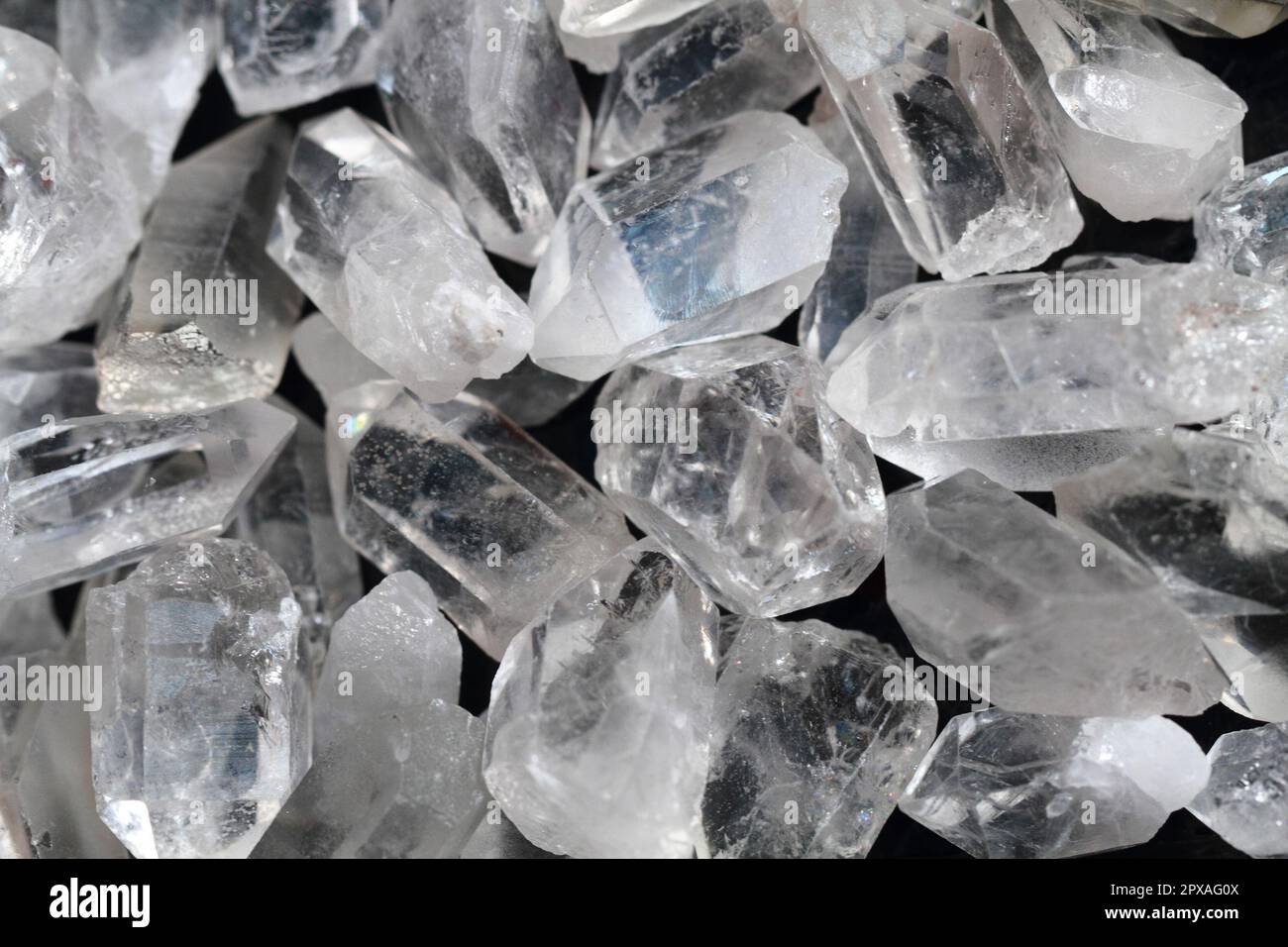 white rock-crystal texture as very nice mineral background Stock Photo ...