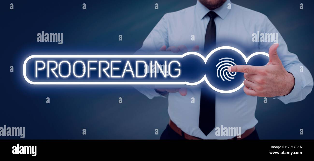 Inspiration Showing Sign Proofreading Concept Meaning Act Of Reading And Marking Spelling