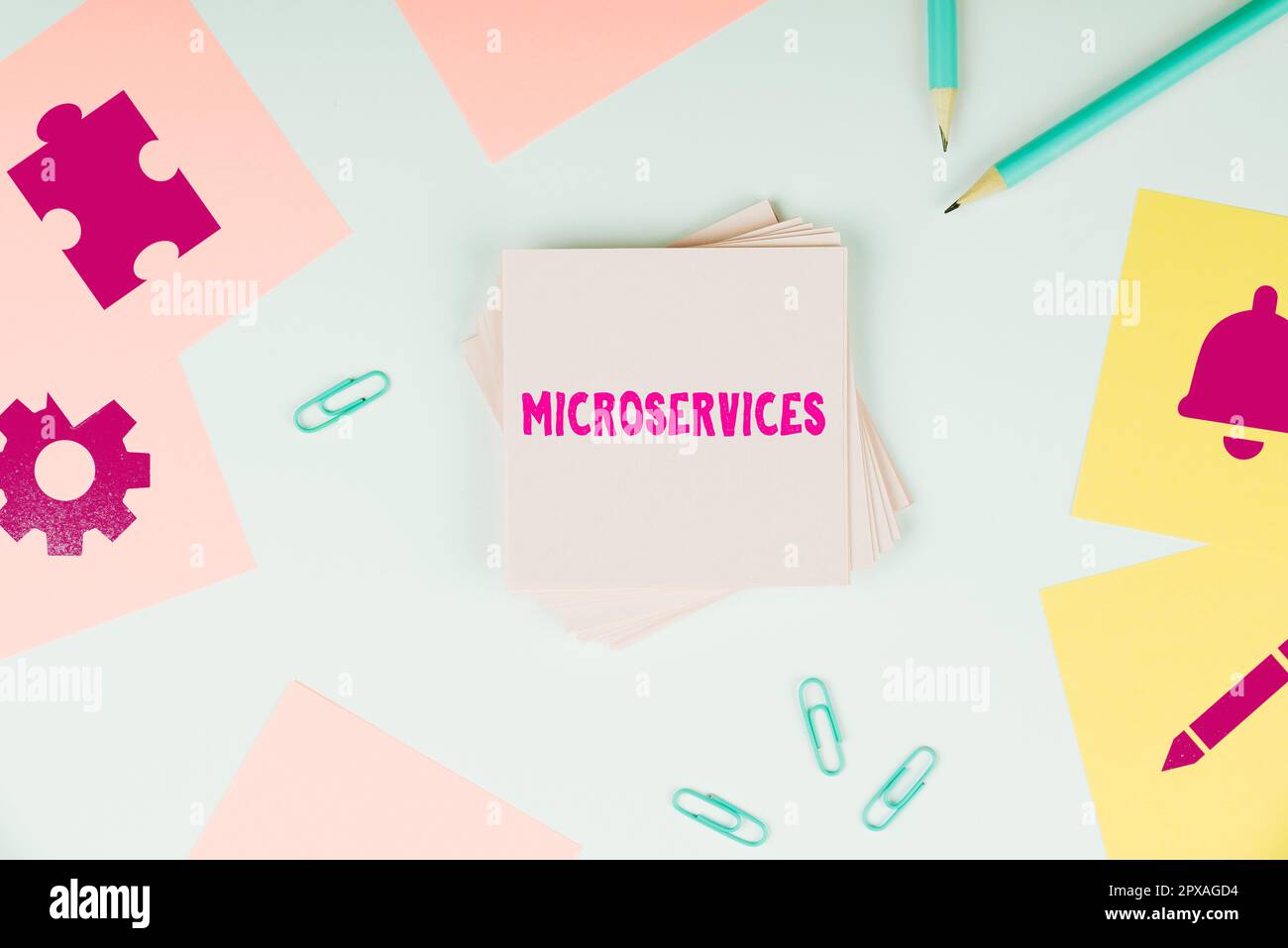 Sign displaying Microservices, Internet Concept Software development ...