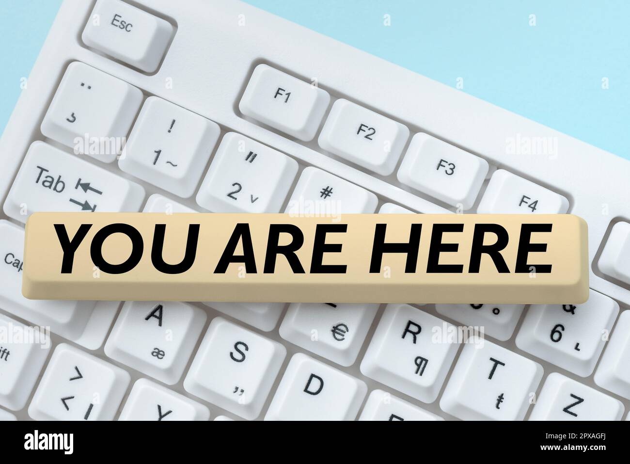 Text showing inspiration You Are Here, Business idea This is your location reference point ...