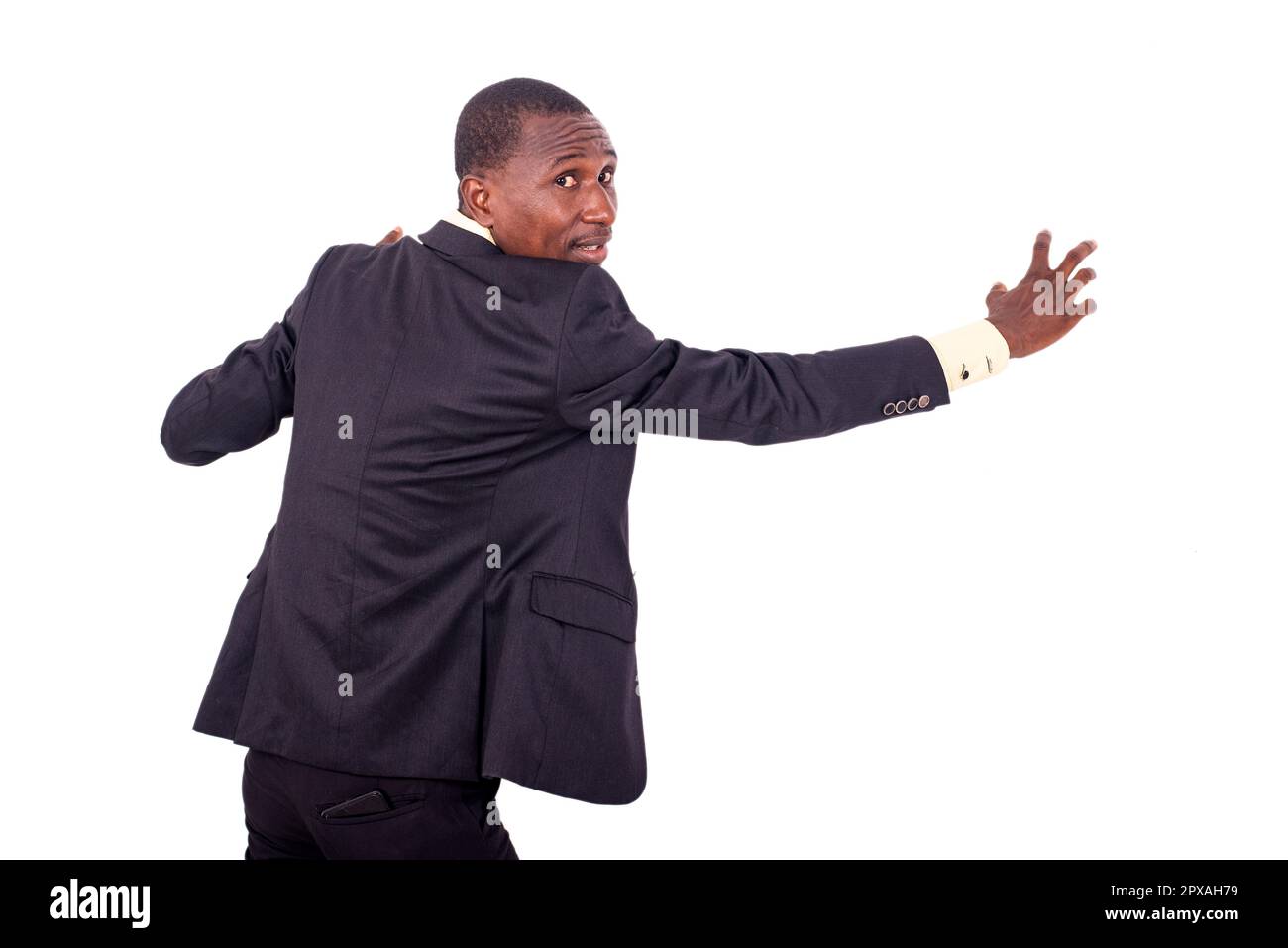 Man giving presentation whiteboard Cut Out Stock Images & Pictures - Alamy
