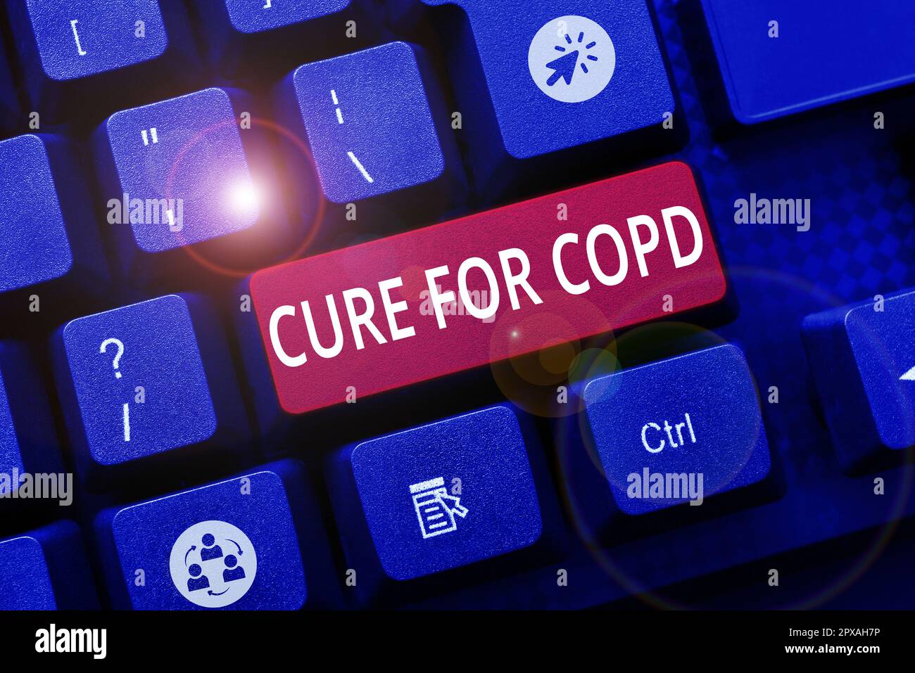 Handwriting text Cure For Copd, Word Written on Medical treatment over Chronic Obstructive ...
