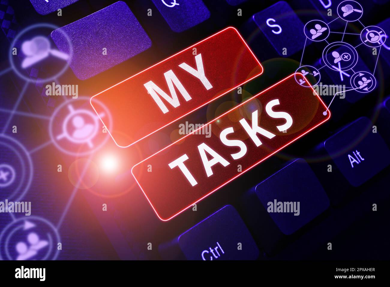 Handwriting text My Tasks, Business approach assigned piece of work ...